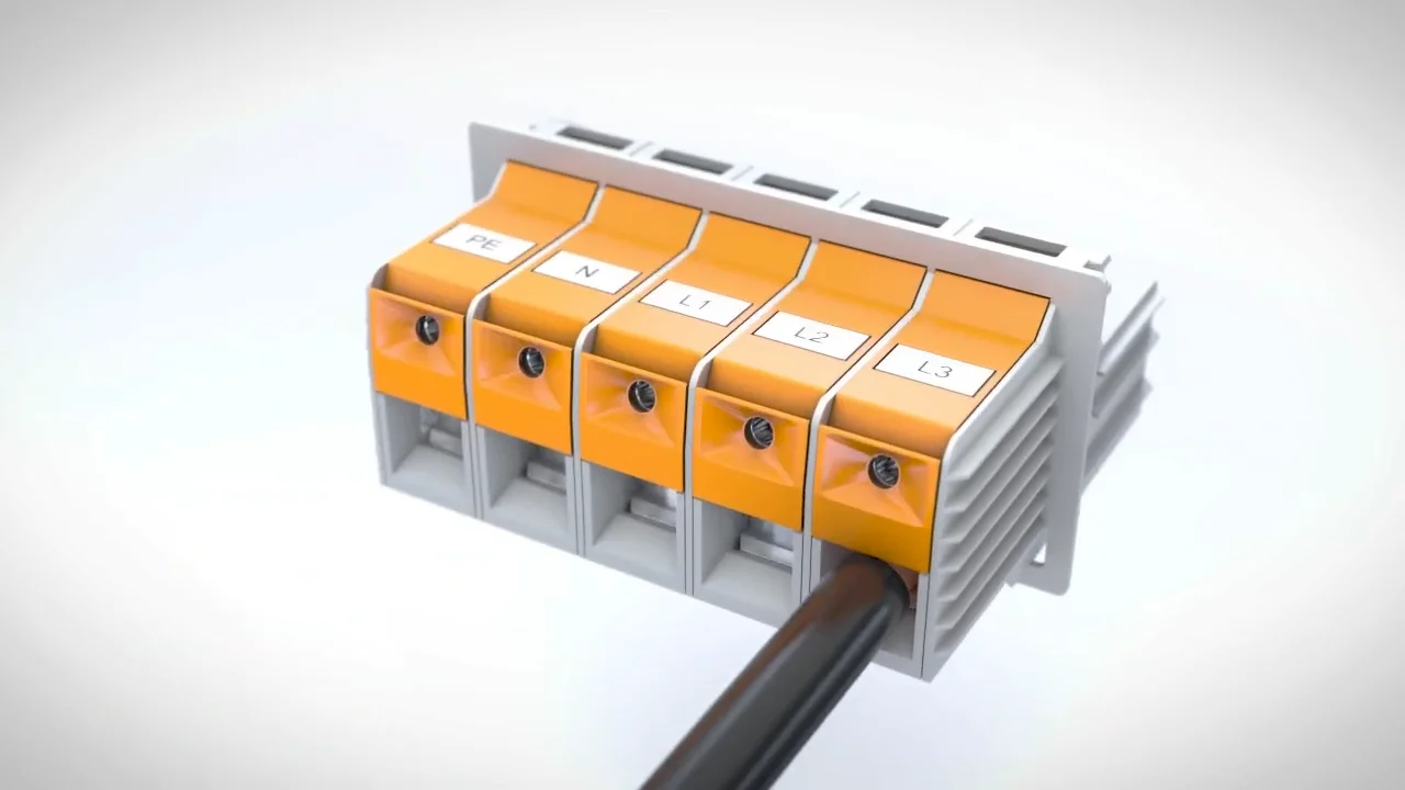 Phoenix 0717665 Hdfk 95-f-vp Gnye - Panel Feed-through Terminal Block ...