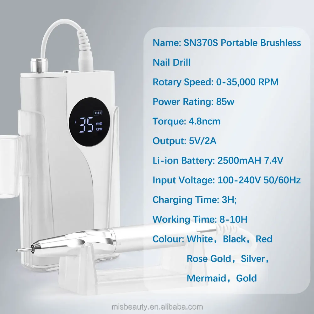 Professional New Arrival Aluminum Alloy Material 35000 RPM Cordless ...