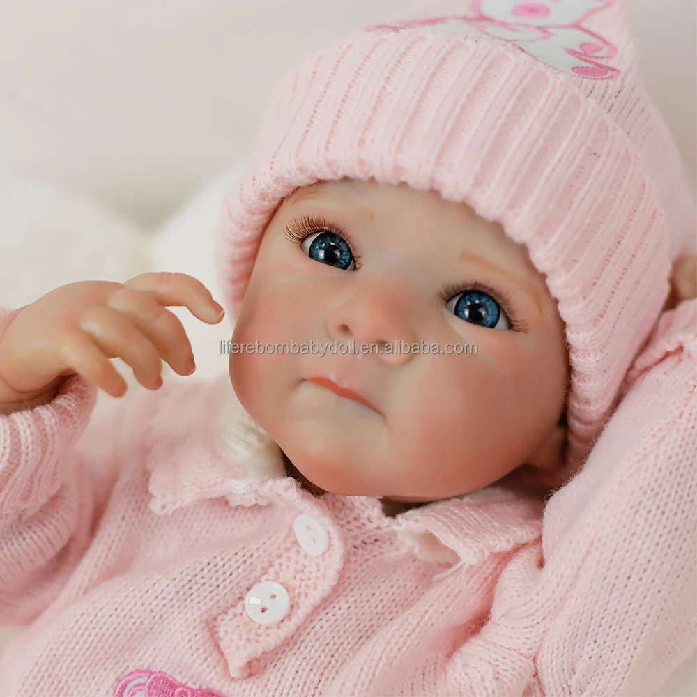 Lifereborn Cute Newborn Reborn Baby Dolls Hand Draw Hair Lifelike Bebs ...