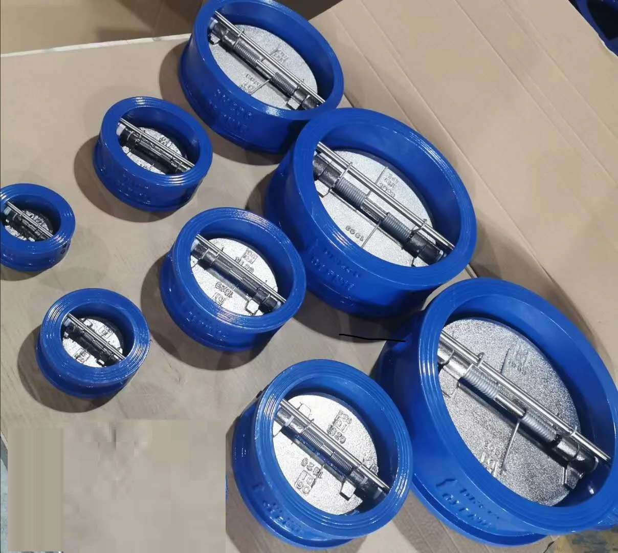 Non Return Wafer Type Swing Dual Plate Check Valve Dn100