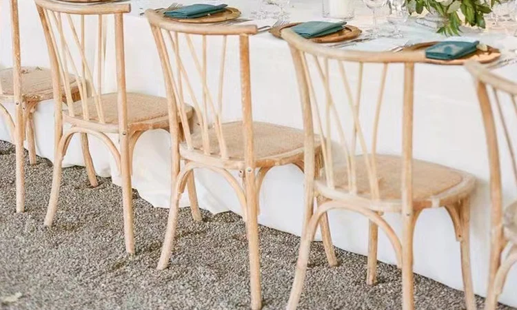 Wholesale Wedding Event Catering Dining Willow Crossback Chair