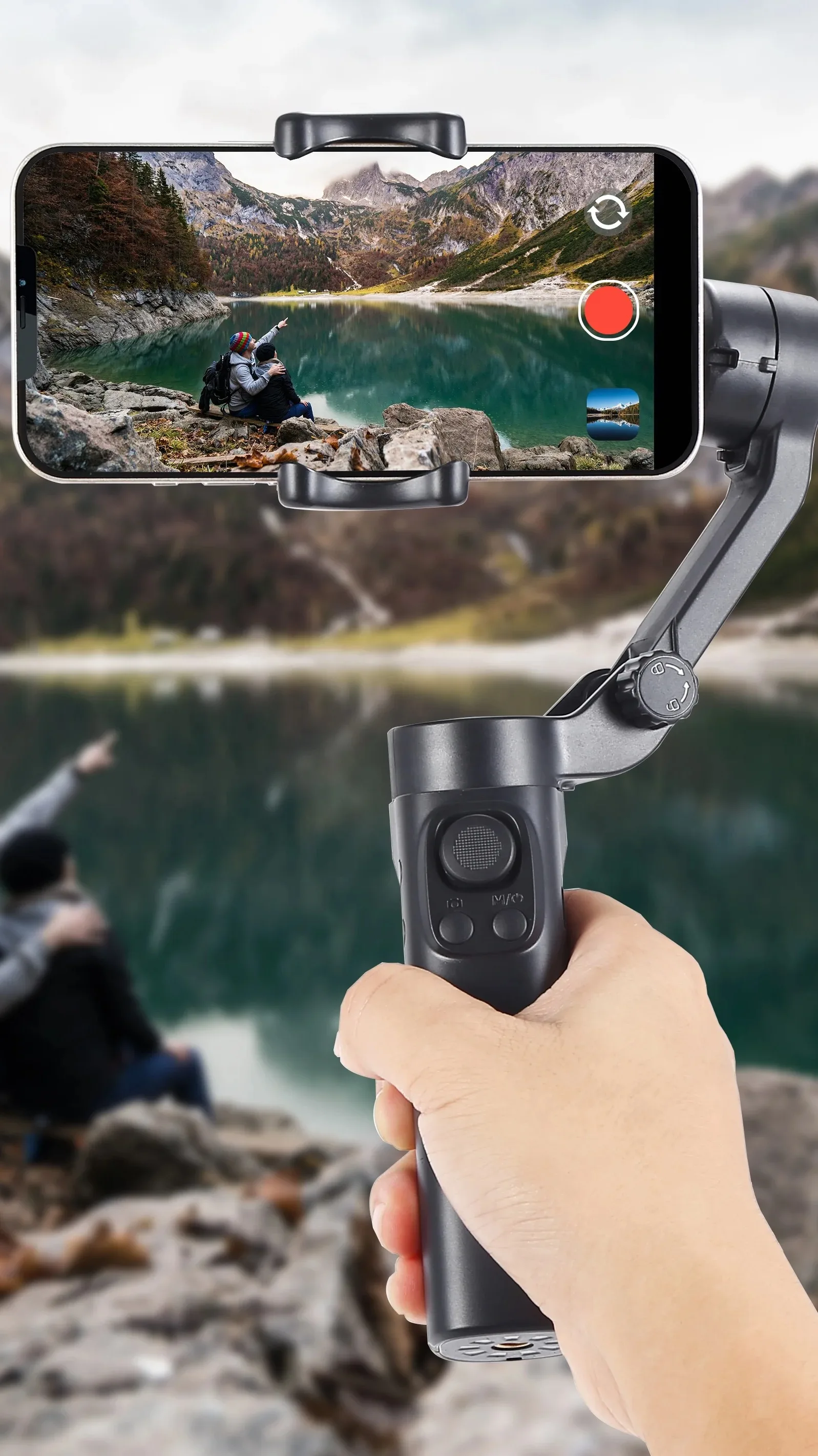 H5 Single Axis Gimbal Stabilizer Handheld Smartphone Gimbal And Tripod ...