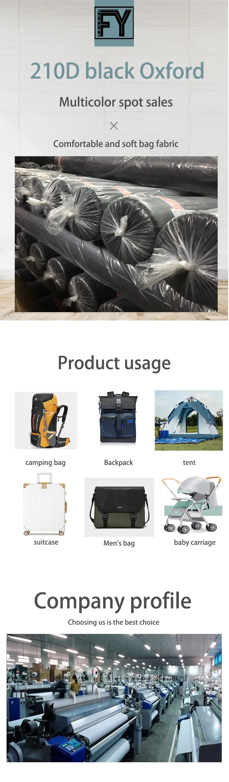 210D Polyester Oxford Fabric - Durable Lining Solutions