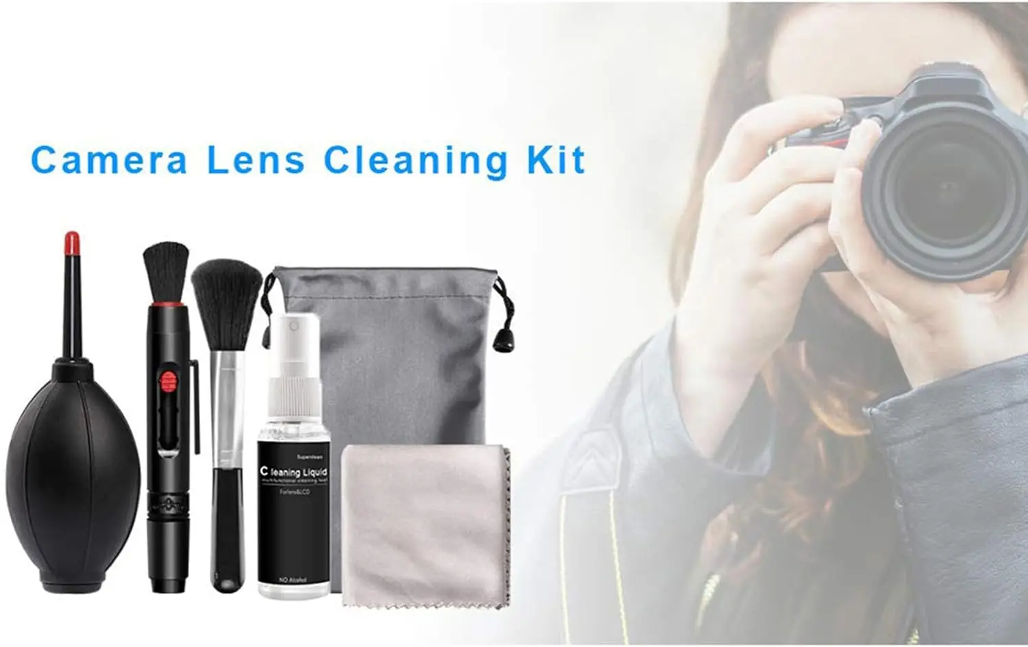 Professional Camera Cleaning Kit for Most DSLR Cameras 6PCS Camera Lens ...