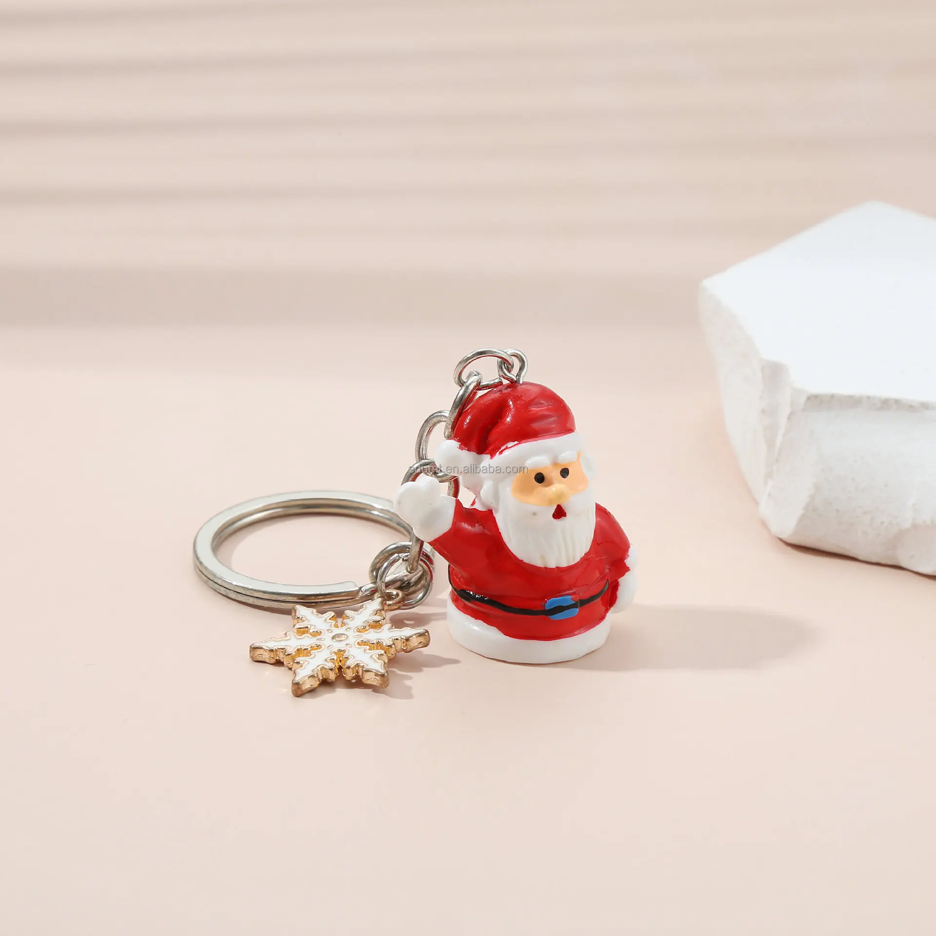 New Arrival Christmas Tree Snowflake Elk Pendant Keychain Santa Claus ...