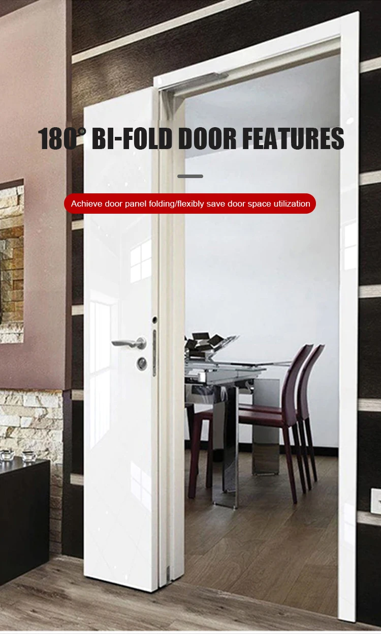 Stainless Steel Wood Bifold 180 Degree Double Exterior