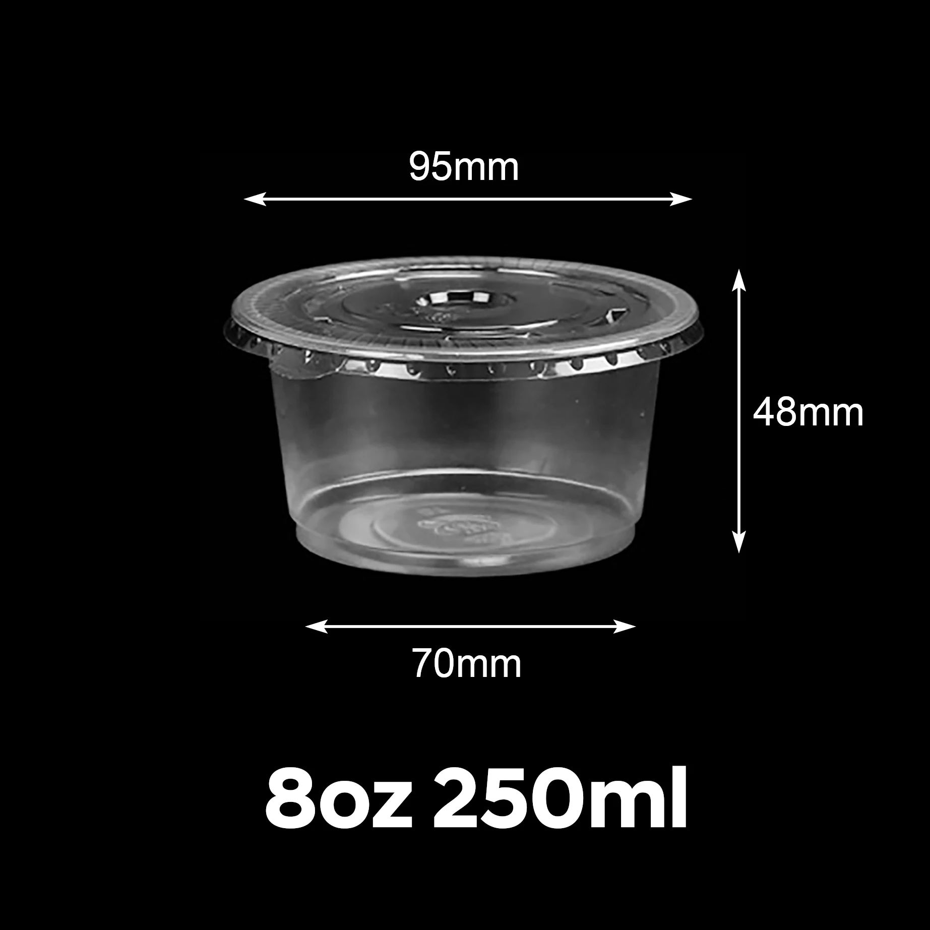 Disposable Plastic Soy Sauce Cups - Food Grade & Sealable