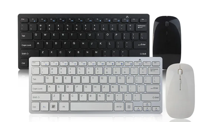 Slient Ergonomic Slim 2.4g Usb Cordless Mouse Keyboard Combo Wireless ...