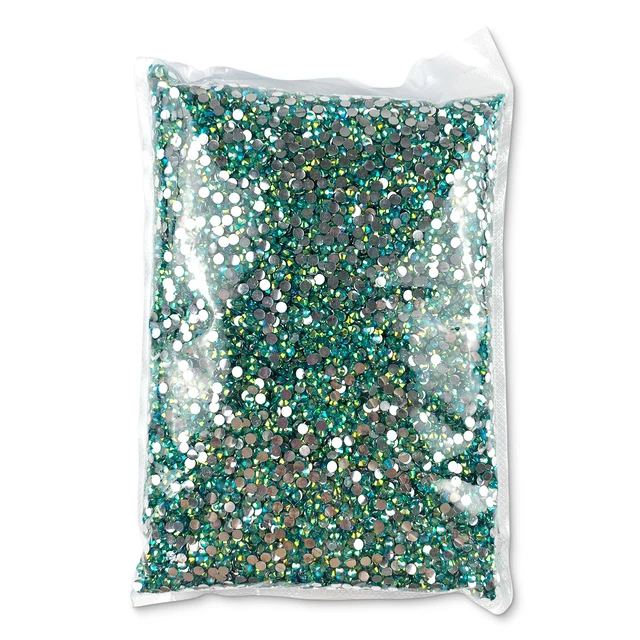 Jelly White Ab Round Shape Flatback Rhinestones Bulk Package 2mm 3mm ...