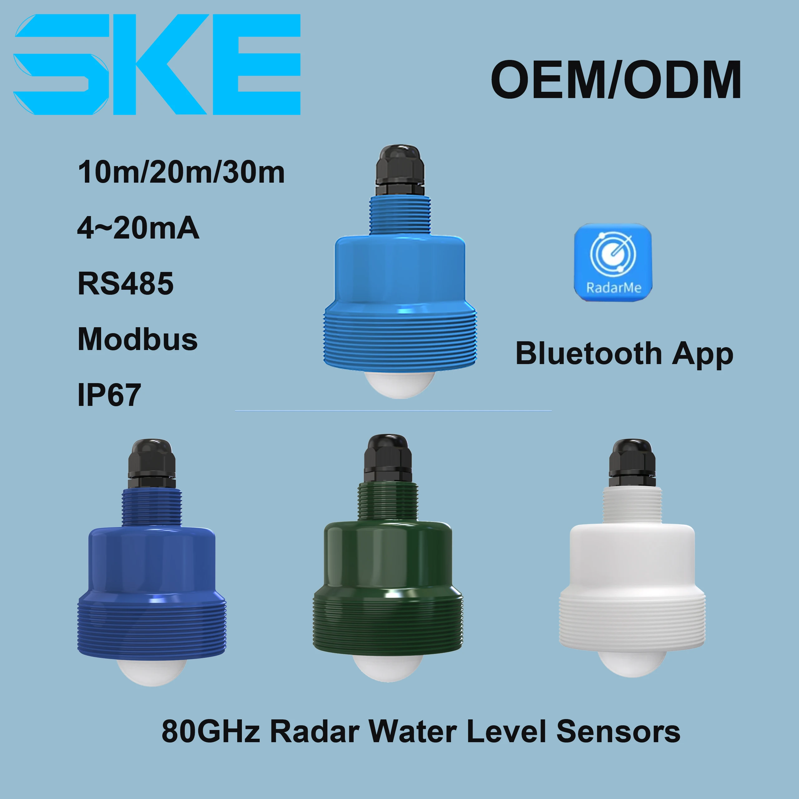 80ghz Radar Water Level Sensor For River Water Level/urban Flooding ...