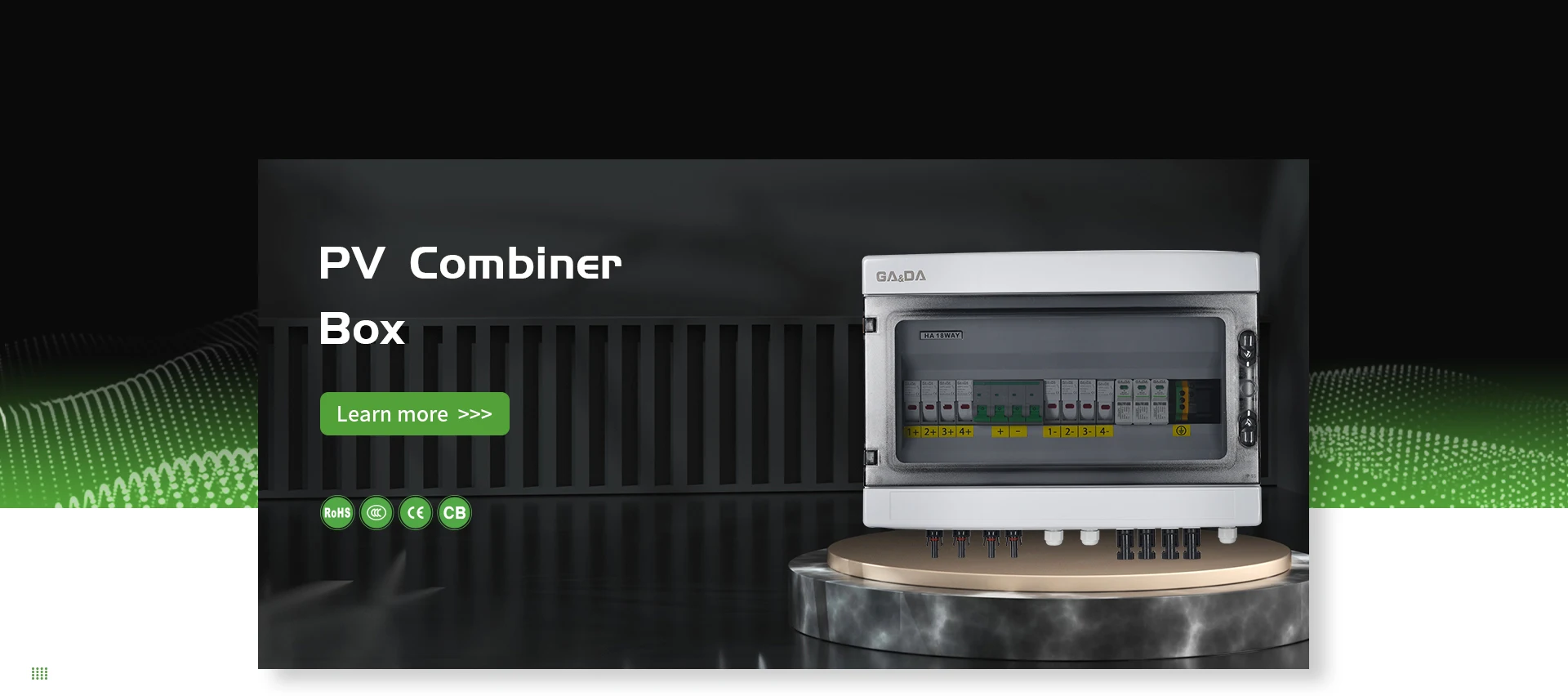 IP65 PV Combiner Box - 1 in 1 Out Waterproof 500V Solar DC