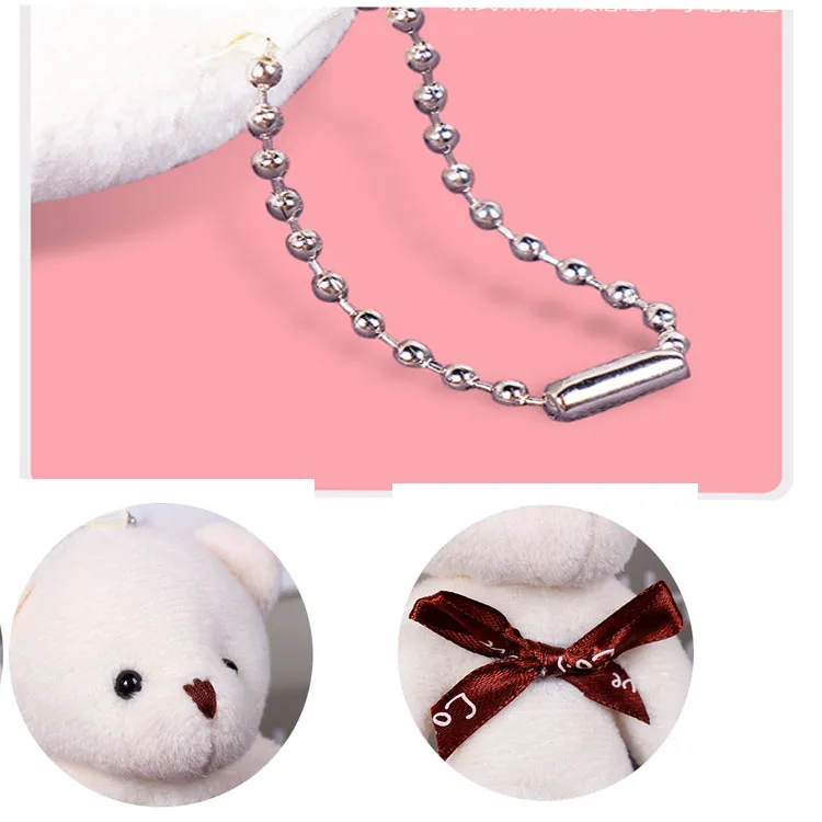 High Quality Cute Cartoon Mini Plush Keychains Stuffed Animal Toy ...