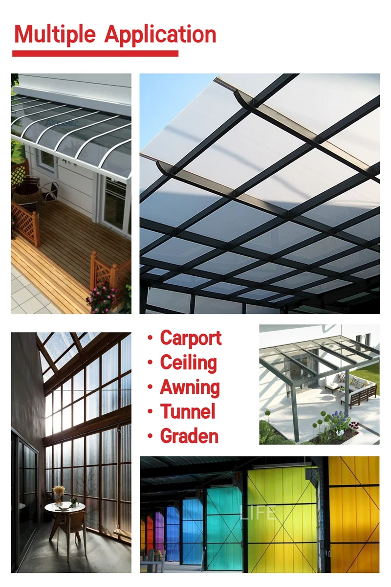 Modern Design Polycarbonate Decorative Panel Framing System Multiwall ...