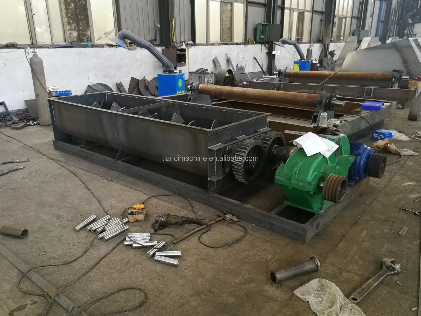 Compound Fertilizer Blender Double Axis Mixer Npk Fertilizer Mixing ...