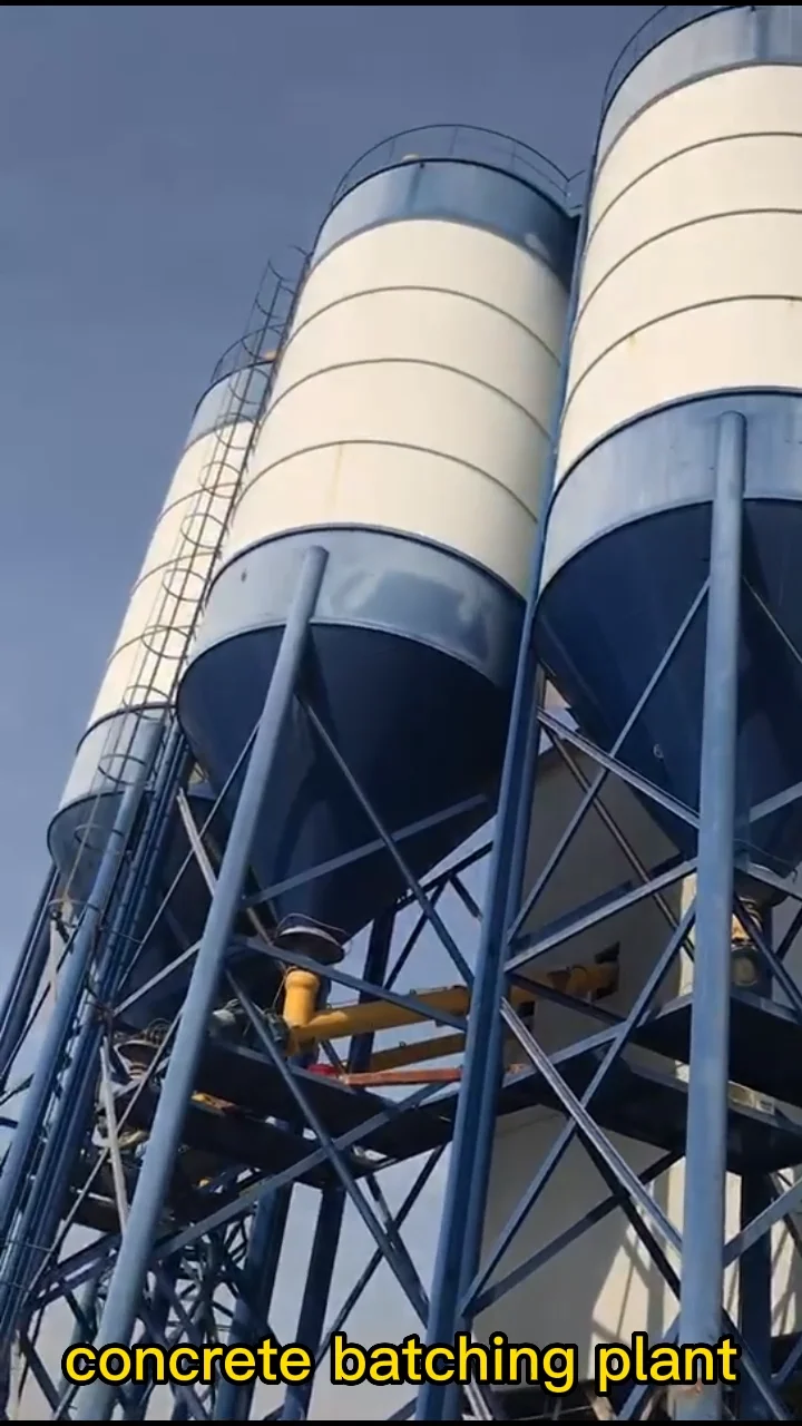 A Complete Set Of Concrete Processing Equipment Concrete Batching And ...