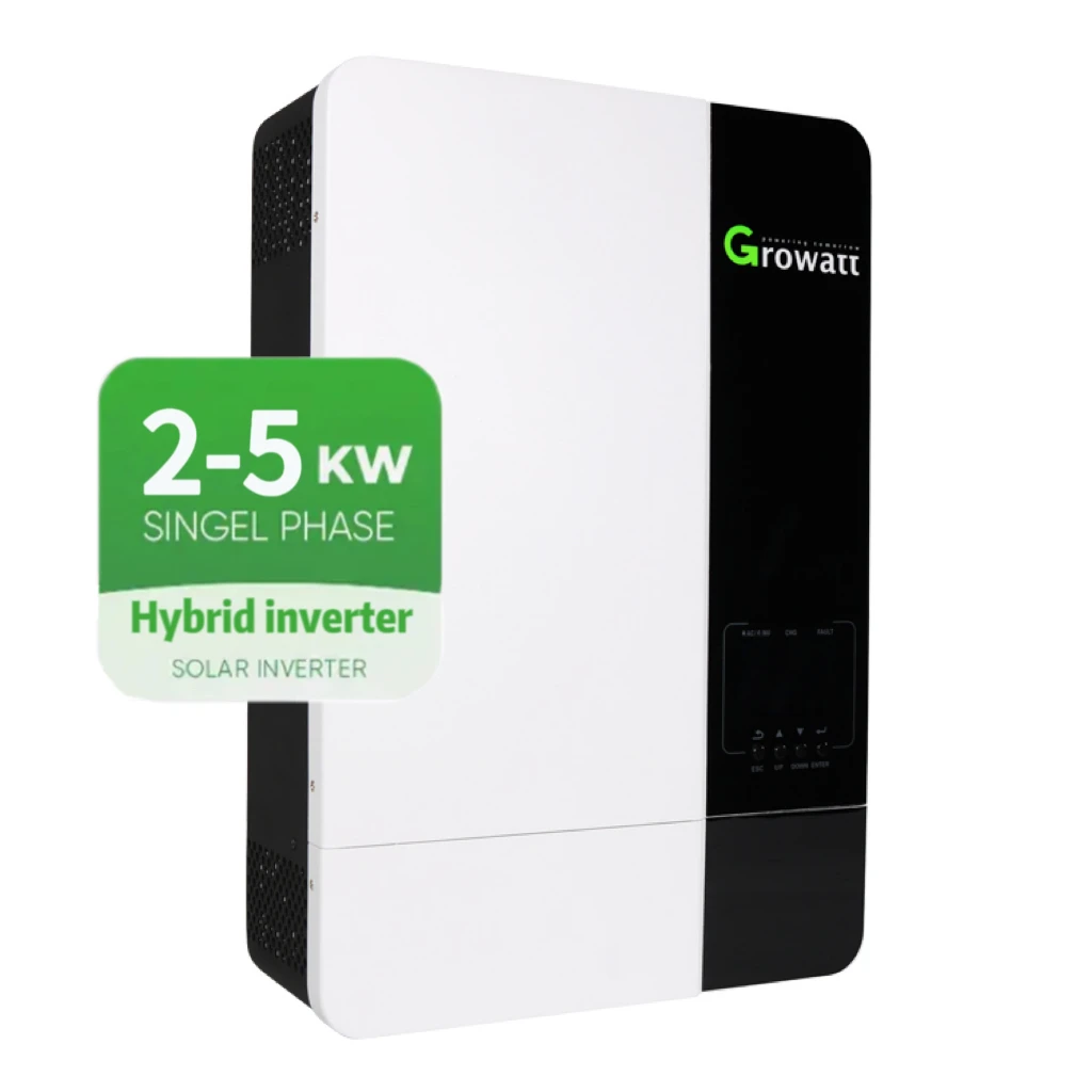 Growatt SPF 5000ES High Frequency Hybrid Solar Inverter 48v 2kw 3Kw 5Kw On Off Grid Solar ...
