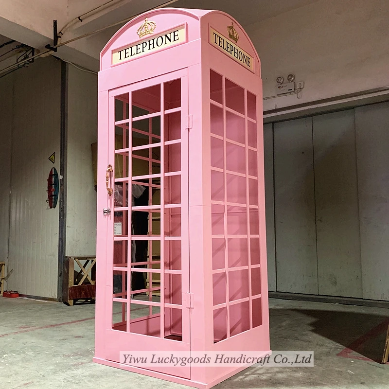 Lfb1646 Amazing Design Photo Props Telephone Booth Set With Artificial ...