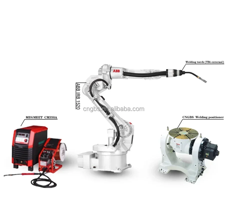 ABB robot arm 6 axis industrial robots ABB IRB1520ID with OTC welder ...