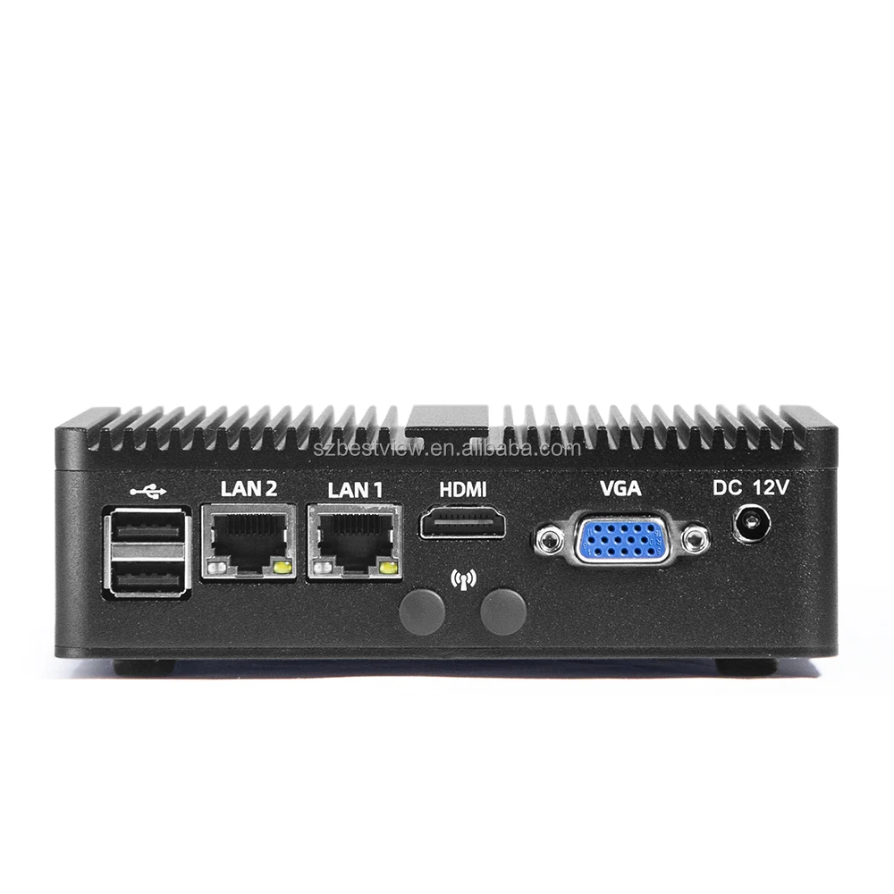 Wall Mounted/embedded Celeron Fanless Mini Industrial Pc Nano Box For ...