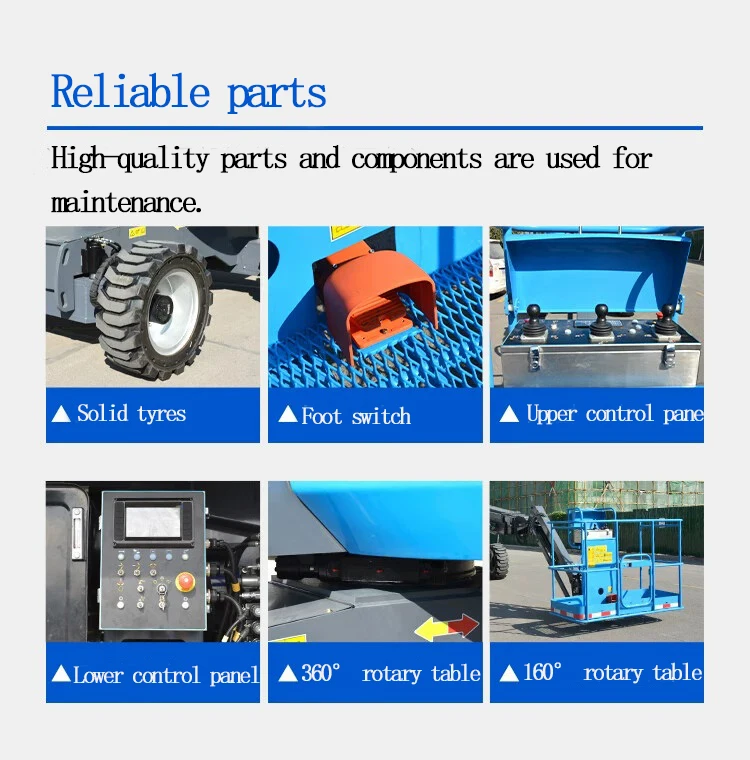 Self-propelled Electro-Hydraulic Remote Control Crank Arm Lift