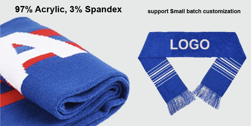 Custom Sport Fans Jacquard Knitted Scarf - Club Supporter
