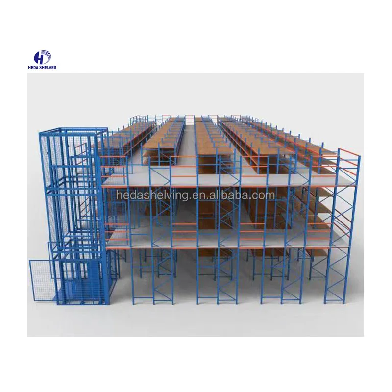 Free Design Industrial Steel Platform Warehouse Multi-Tier Racking ...