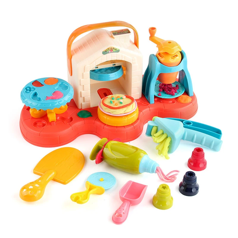 Pizza mold 3d model making machine kids color modeling clay toy non ...