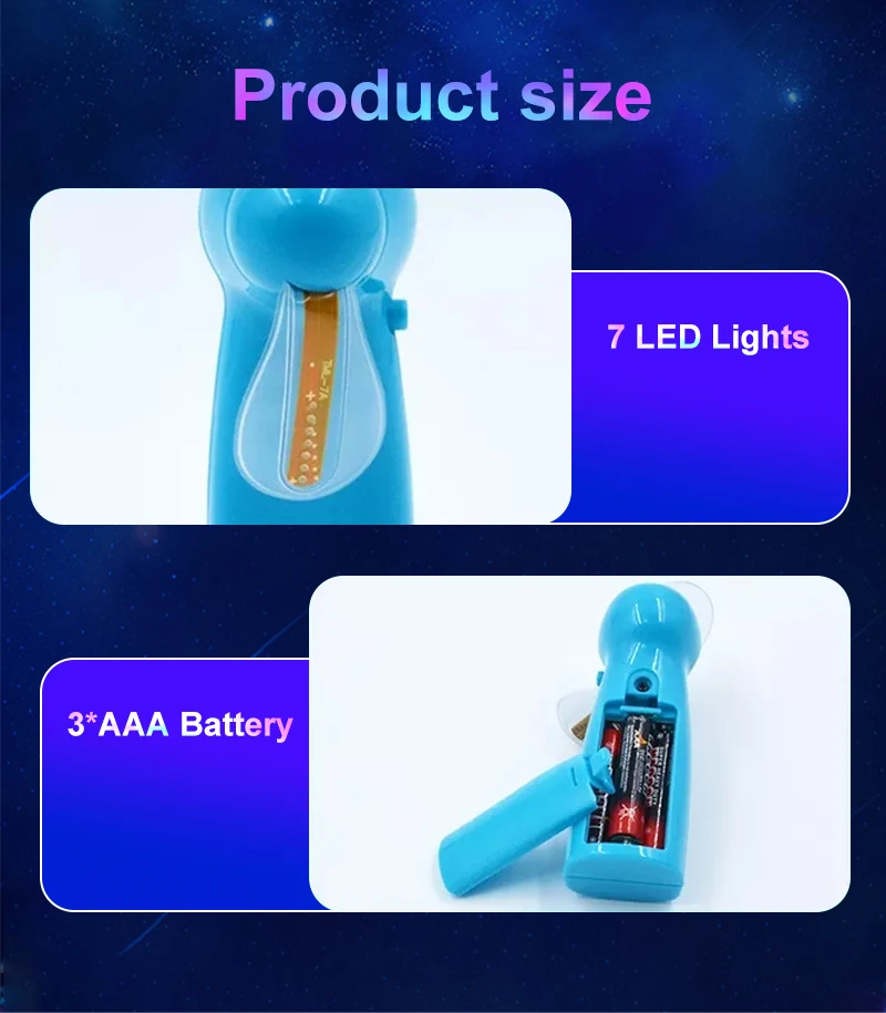 LED Message Fan - Portable Handheld with Customizable Logo