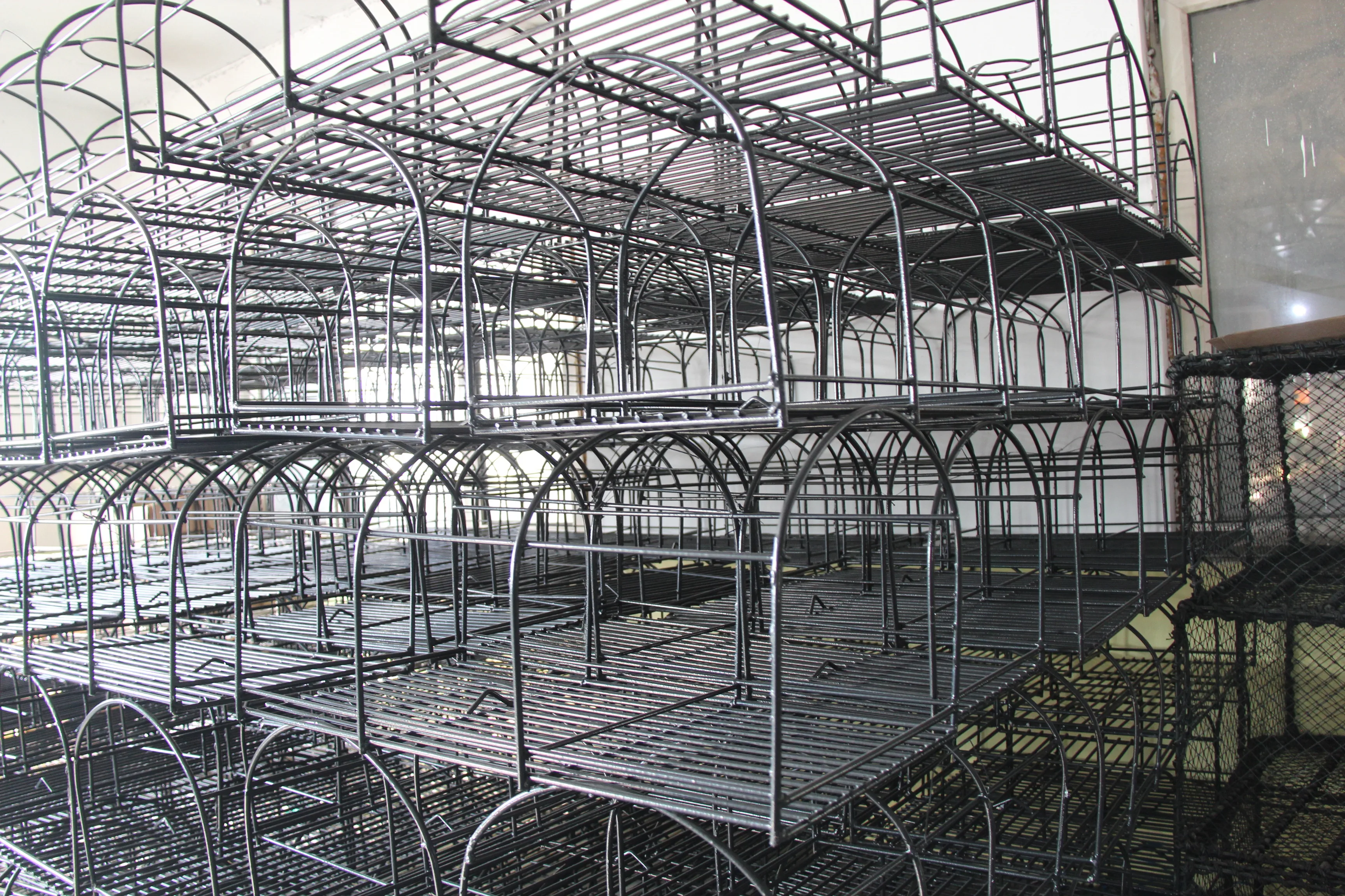 Crab/lobster/fish Trap Pvc-coated Steel Wire Frame Crab Traps Factory ...