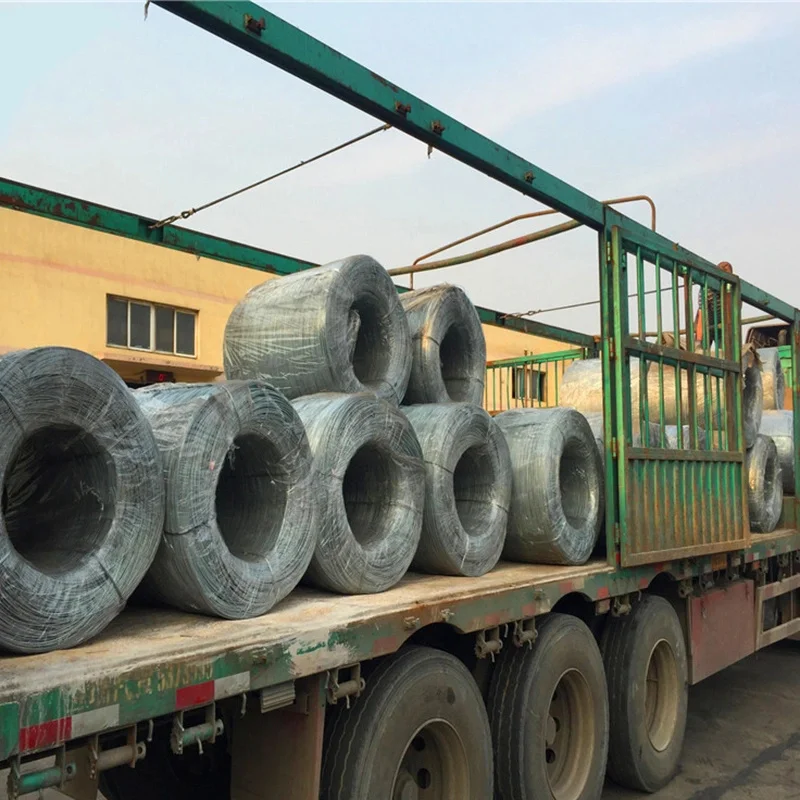 Hot Dipped Galvanized Zinc Coated Coiled Iron Steel Wire For Building ...