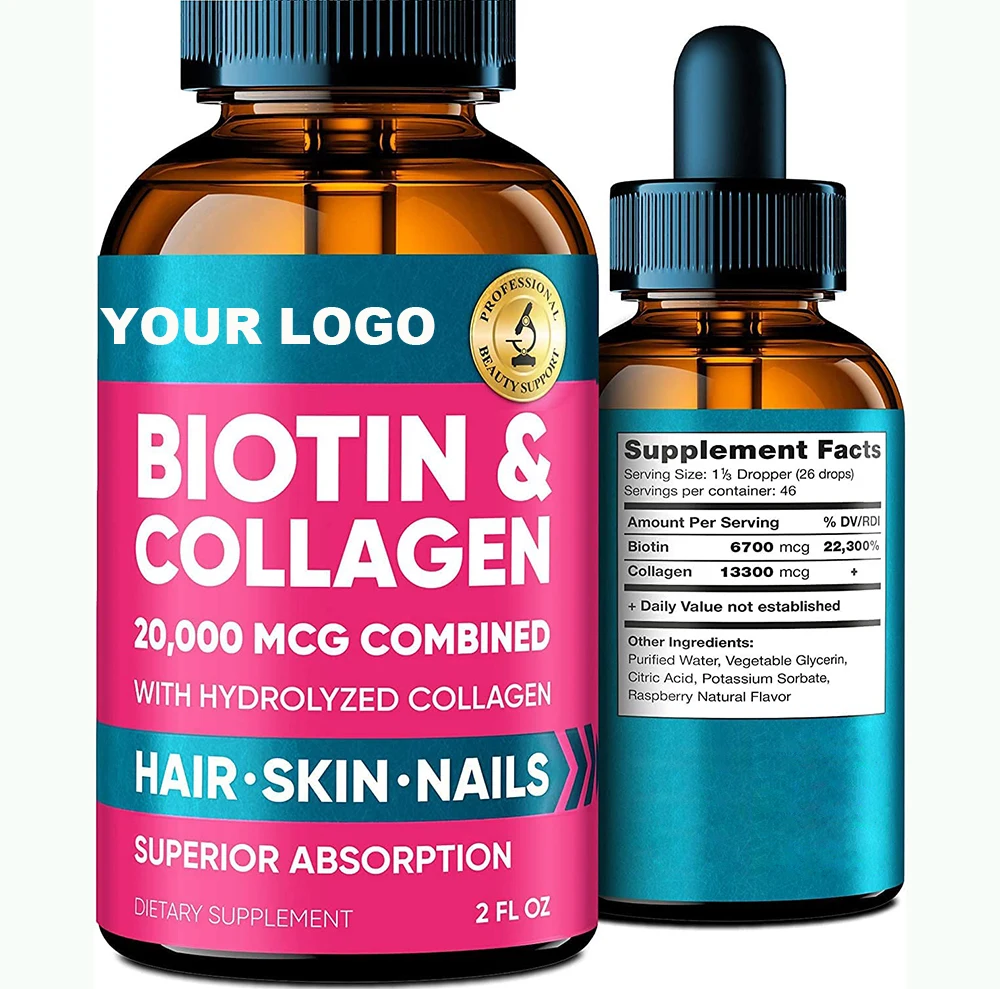 Oral Liquid Biotin Collagen Liquid Drink Oral Drops Tincture For ...