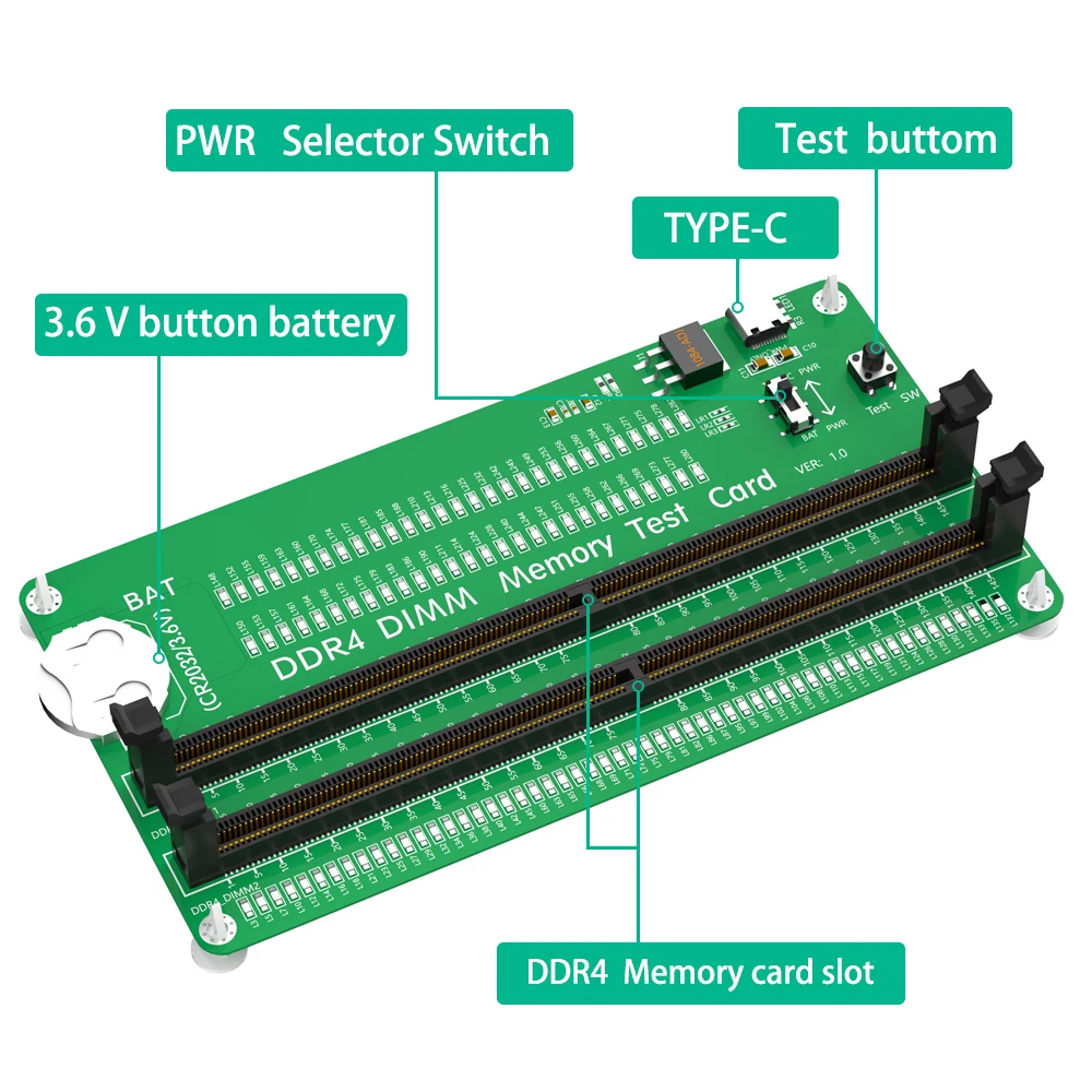 Ddr4 Memory Tester Reliable Desktop Computer Memory Test Card