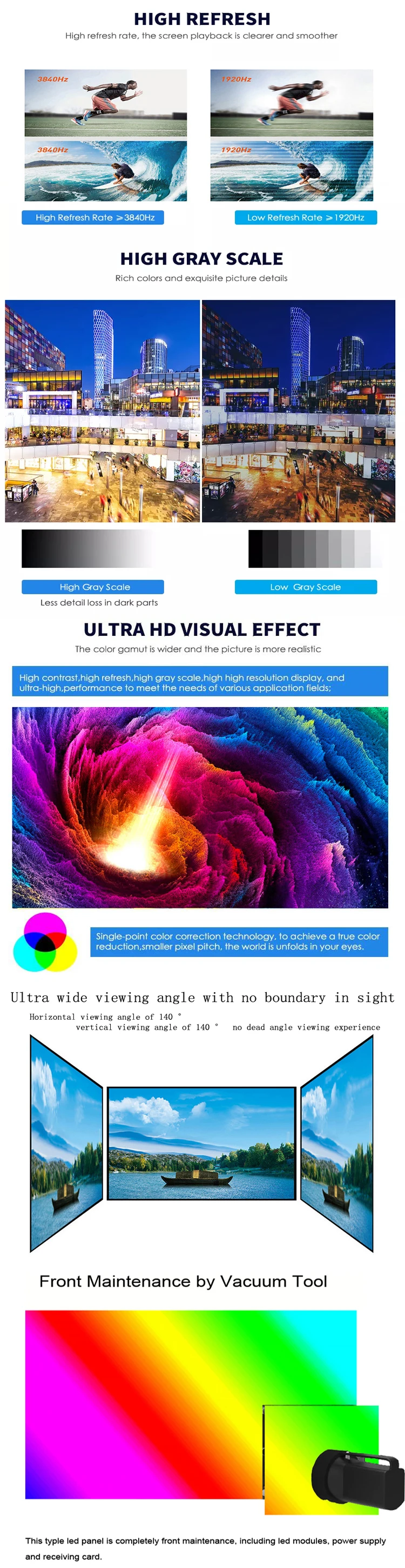 High Resolution P2mm Indoor Show Stage Background Led Display Screen ...