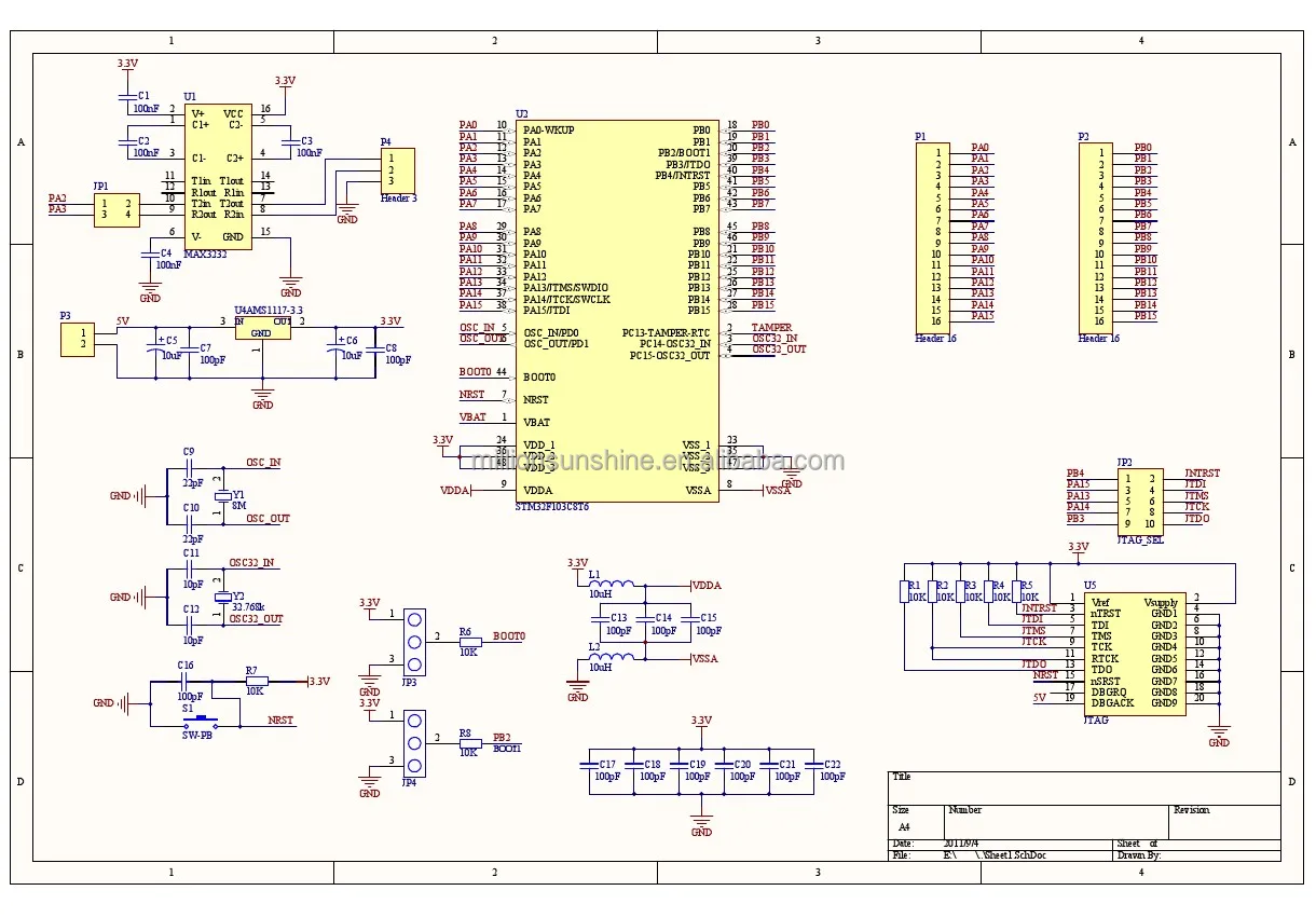 ST-LINK V2 Simulator Download Programmer STM32F103C8T6 ARM STM32 ...