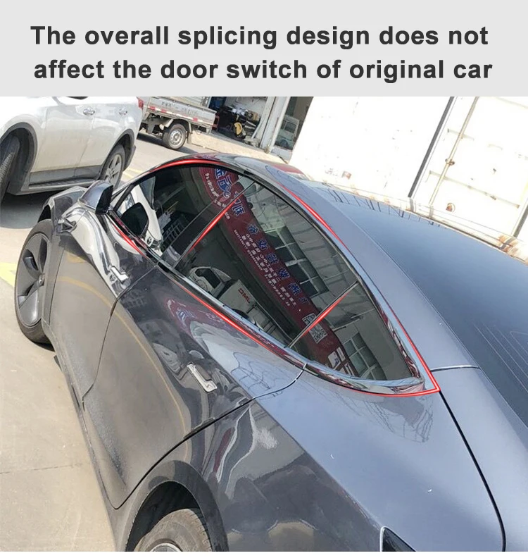 Creeaes Stainless Steel Window Trim Kit Exterior Accessories Fit For ...