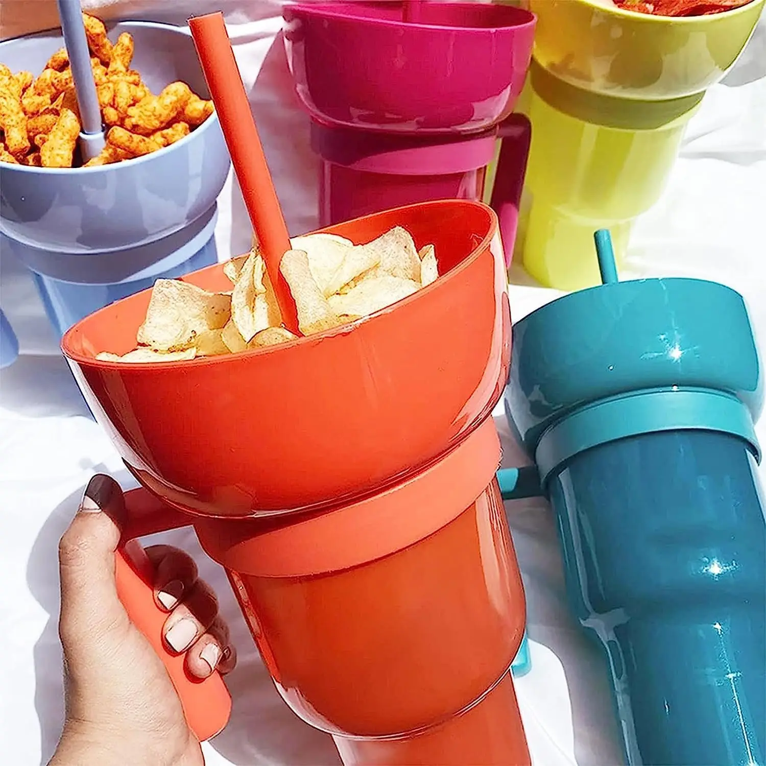 Jimi Tik Tok Trends - Popular 2 in 1 Snack and Drink Cup