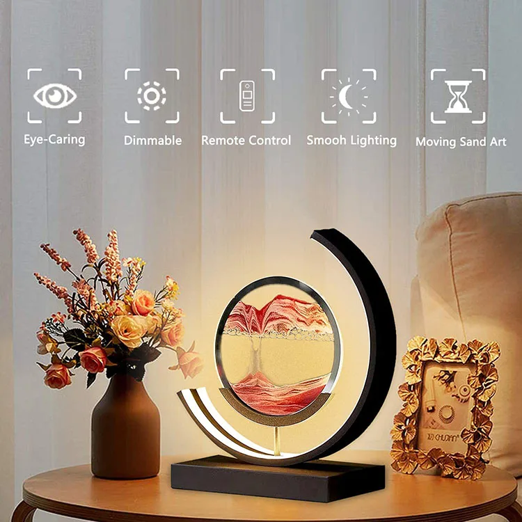 Modern Dynamic Quick Sand Lamp Sand Clock Lamp - Buy Modern Lamp Table ...