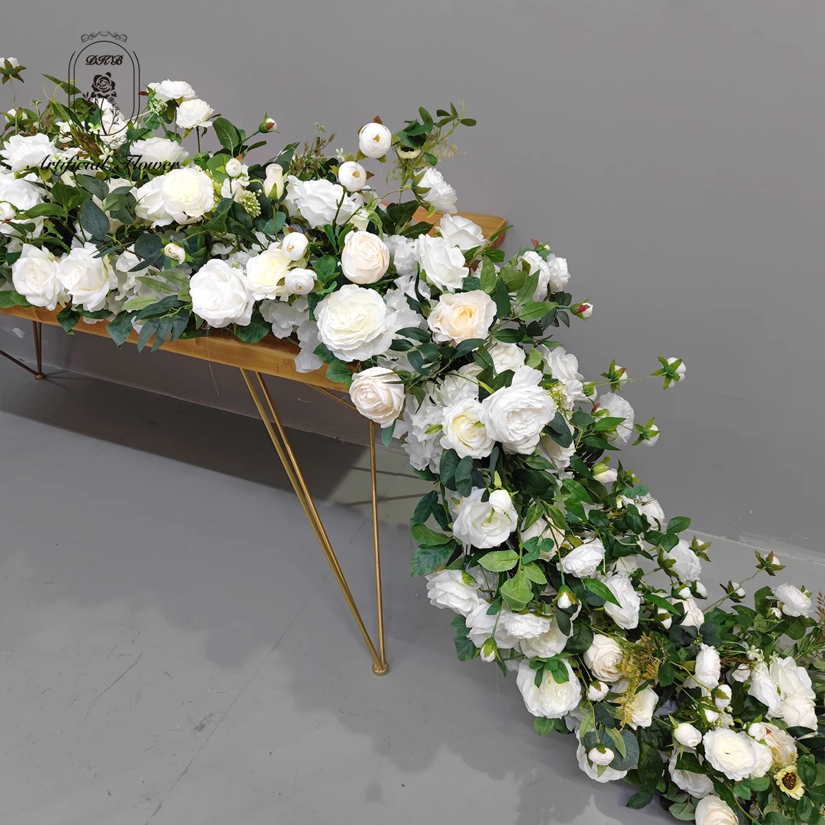 Factory Customize Real Touch 100 Cm Leaf White Yellow Flower Table ...
