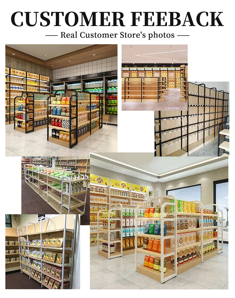 Metal Steel Commercial Supermarket Gondola Shelving Single Surface ...