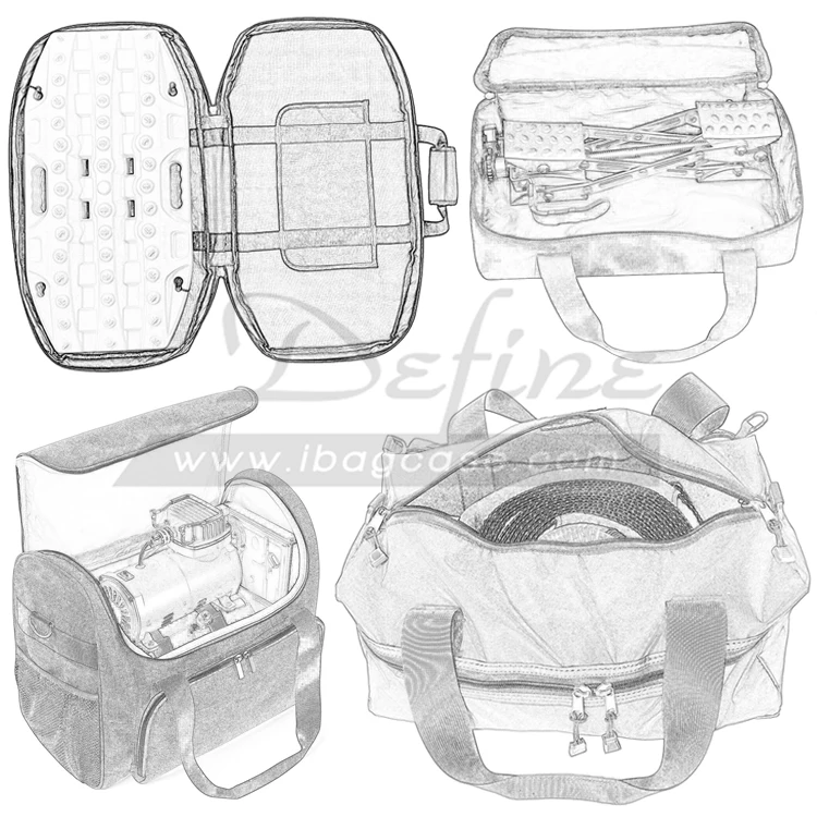 Oem Odm Double Deckers Wheel Aligment Tool Bag Protective Racing String ...