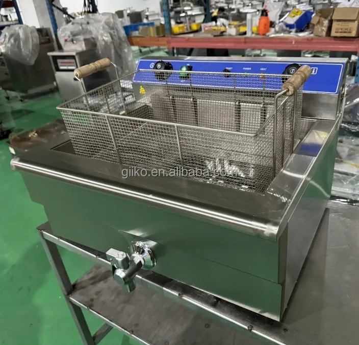 Industrial Fryer Electric Countertop Fryer Stainless Steel Deep Fryer ...