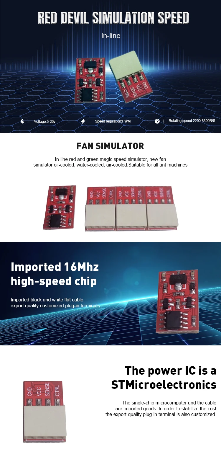 4 Pin Fan Spoofers Fan Emulators Straight Plug Fan Simulator - Buy 4 ...