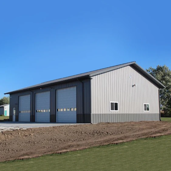 Modern Low-Cost Prefabricated Light Metal Workshop Steel Structure ...