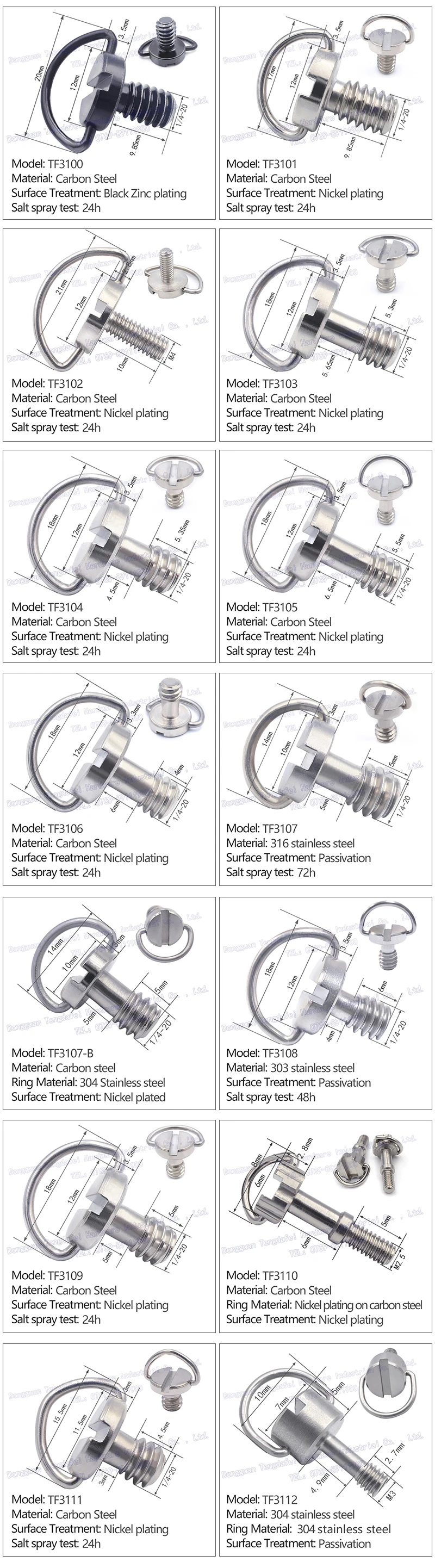 Customized High Precision Mini Captive Hidden Screw Camera