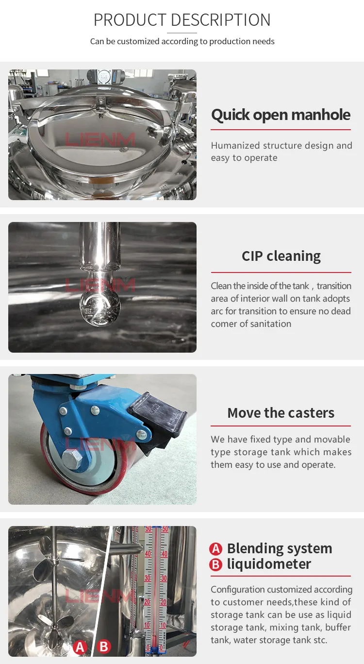 Factory 1000 Liters Agitator Mixer Mixing tank Small Perfume Mixing ...