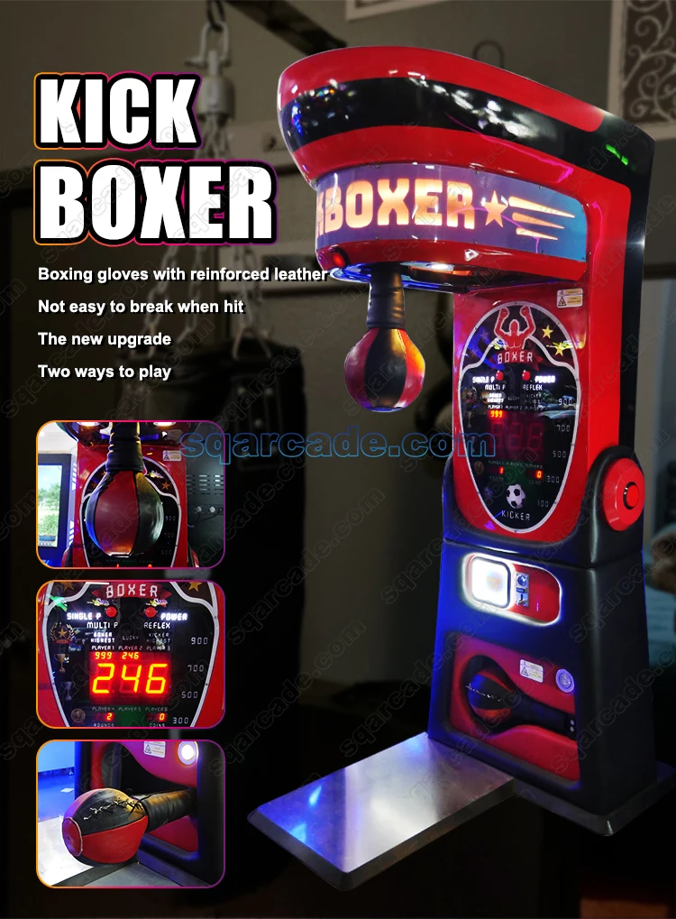 Amusement Coin Operated Kick and Boxing Machine Arcade Game