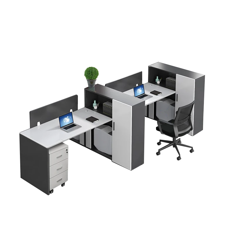 Modular Office Furniture - Beston Wooden Desks for 2-8 Persons