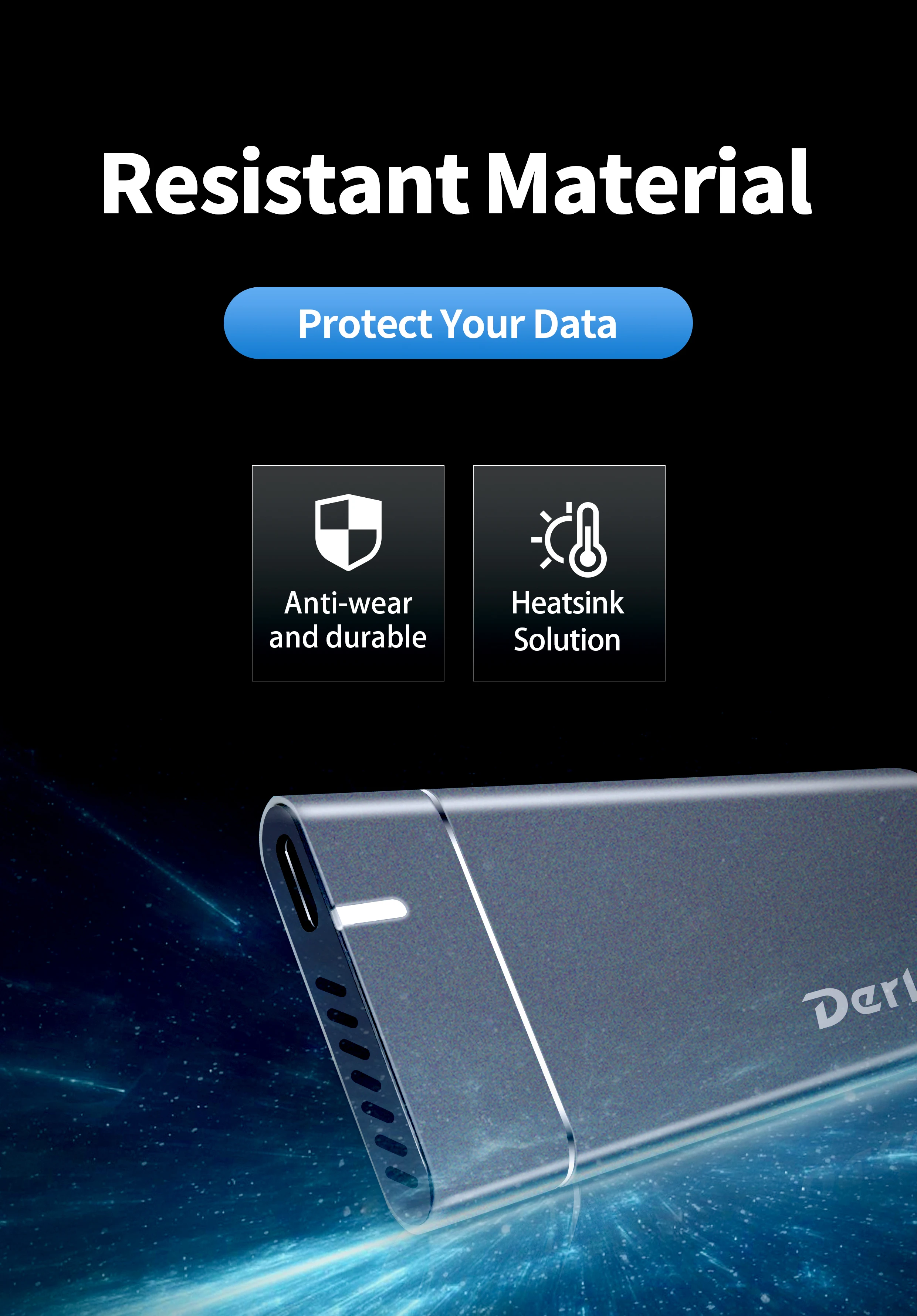 Type C Portable SSD Solid State External Hard Drive USB3.2 SSD PSSD 256GB 512GB 1TB 2TB SSD ...