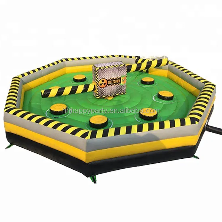 Mechanical Spinning Sweeper Wipeout Inflatable Meltdown Game with air ...