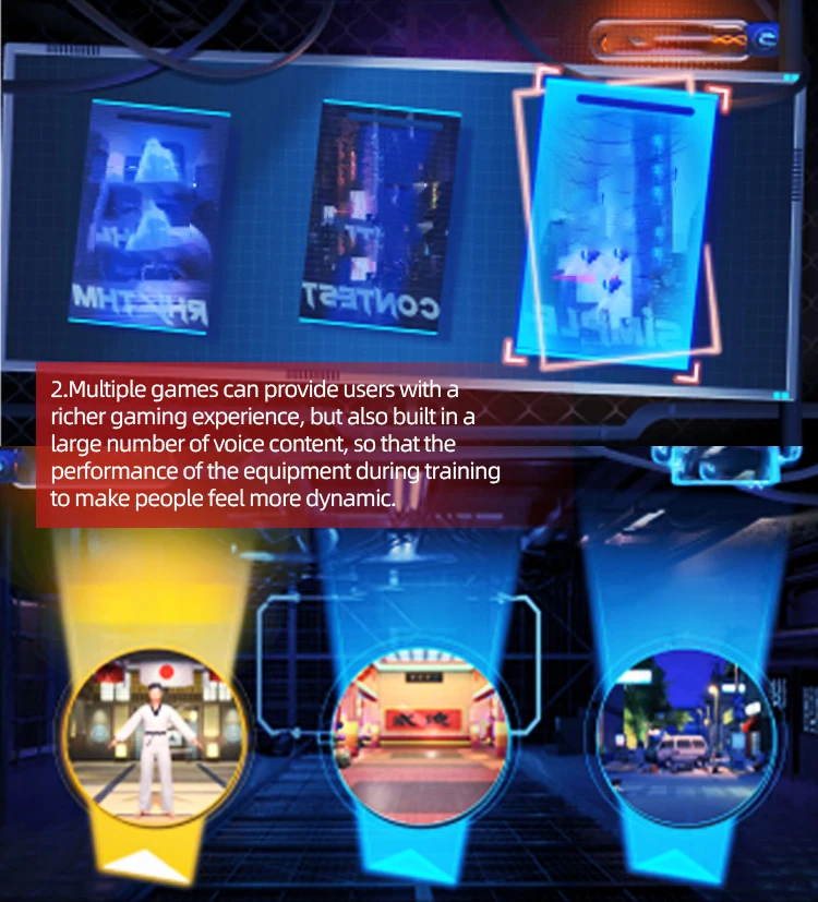 Boxing Simulator Arcade Machine Indoor Sport Equipment Professional ...